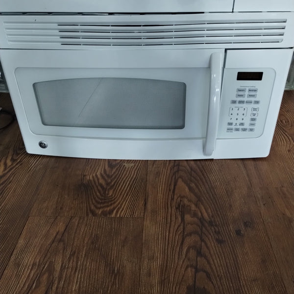 GE 1.6 cu. ft. Over-the-Range Microwave in White with 1000-Watt Cookin ...